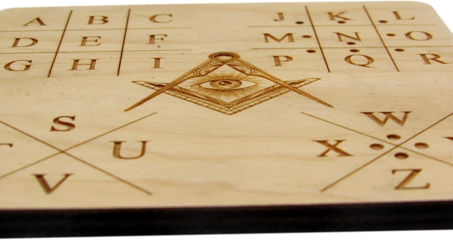 Three Props Set for Escape Rooms Featuring The Pigpen Cipher, Grille ...